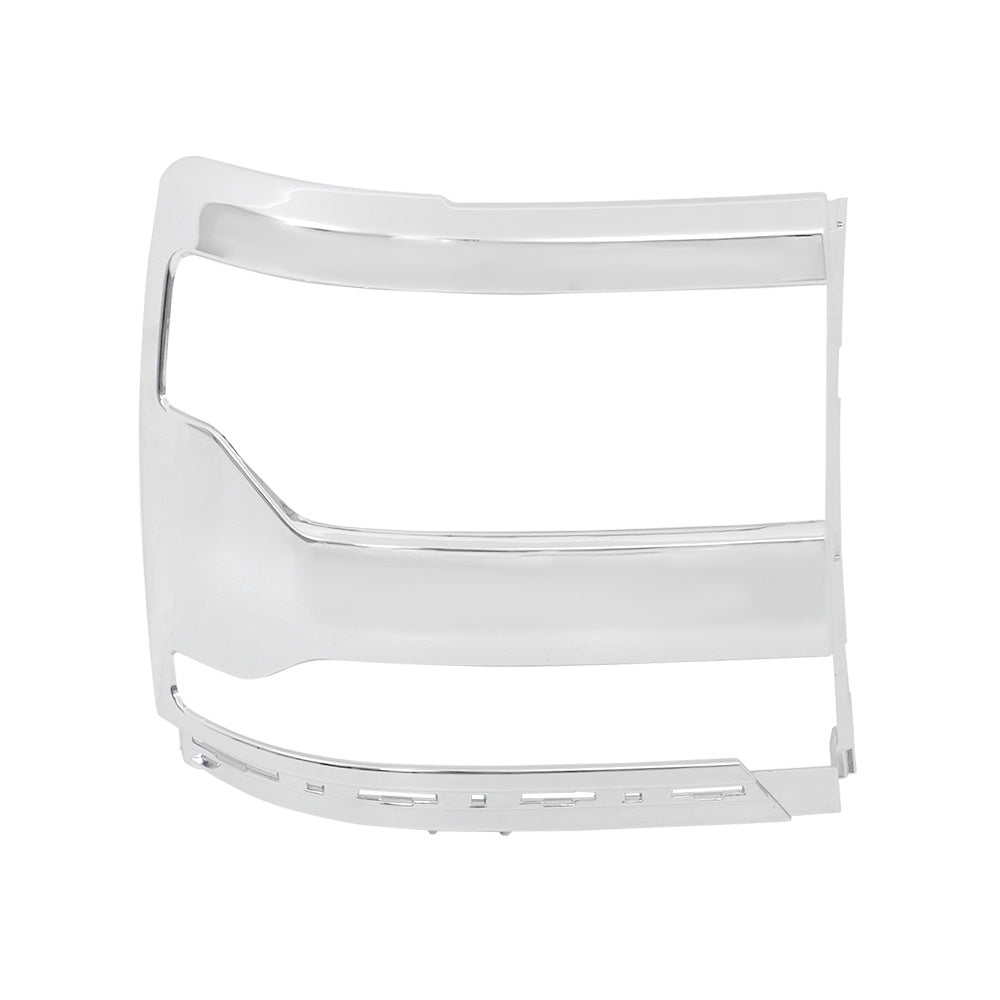 Labwork Right Side Headlight Trim Bezel Cover For 2016-2018 Chevy Silv ...