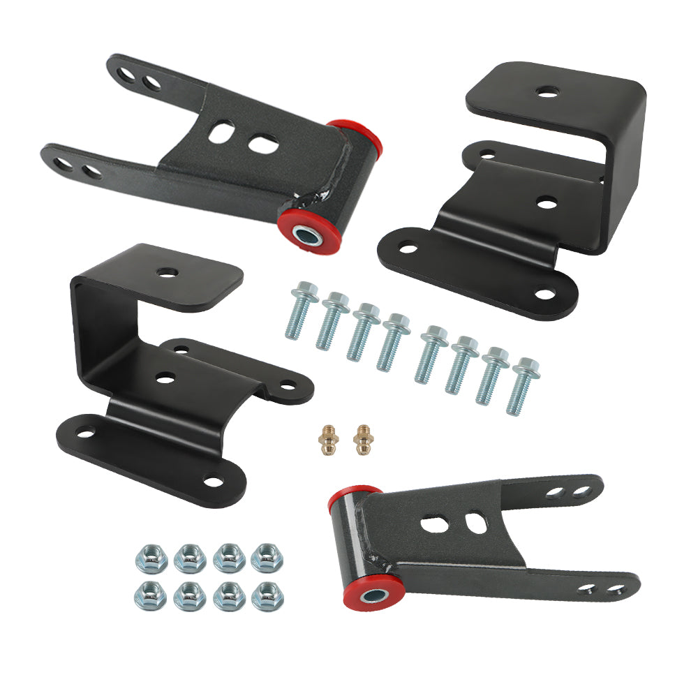 Labwork Drop Shackles Hangers Lowering Kit 2"-4" For 1994-02 Dodge Ram ...