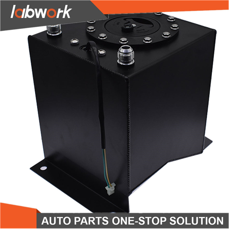 Labwork 2.5 Gallon Coated Fuel Cell Gas Tank & Level Sender Racing/dri ...
