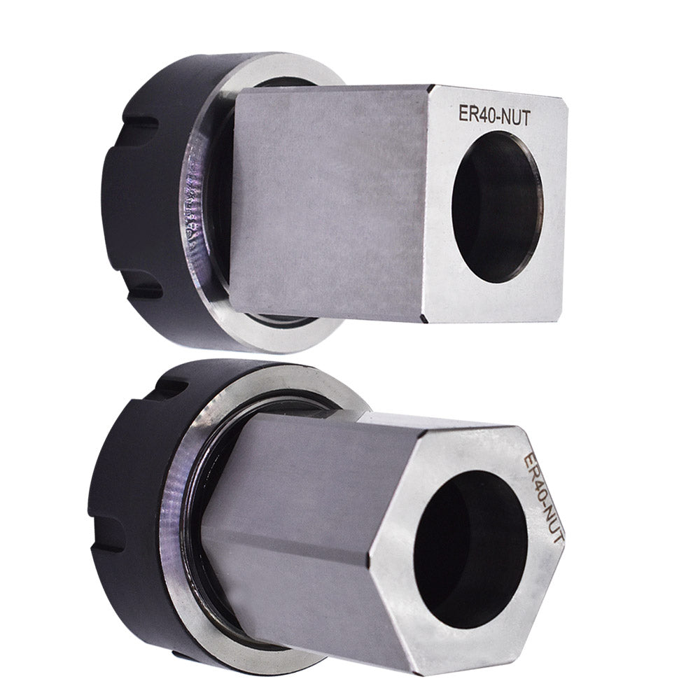ER40 Square Collet Chucks+ER40 Hex Collet Block Chuck Holder CNC ...