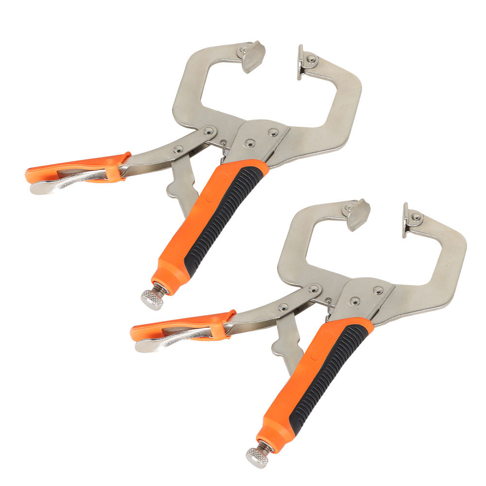 C-Clamps Set 11 Inch Heavy Duty C-Clamp Locking Pliers W/ Swivel Pads ...