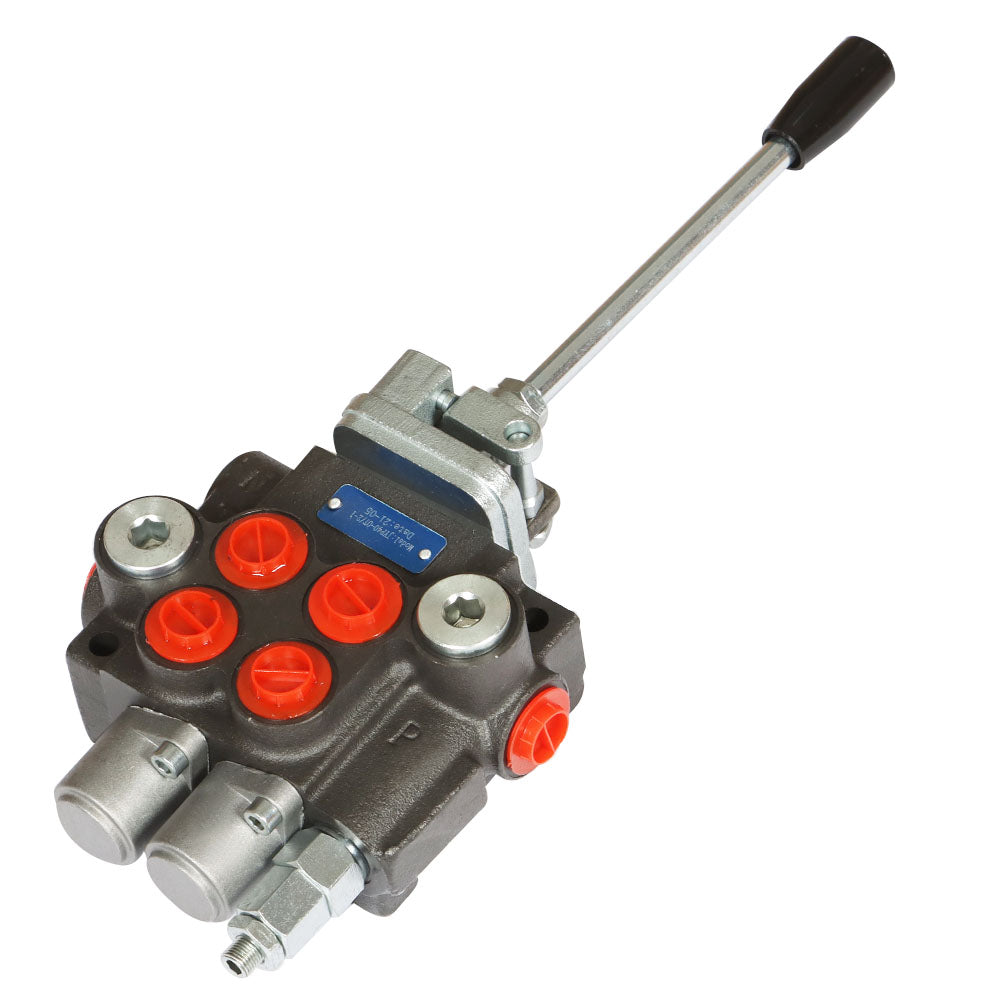 2 Spool Hydraulic Joystick Control Valve 11gpm Directional Control Val ...