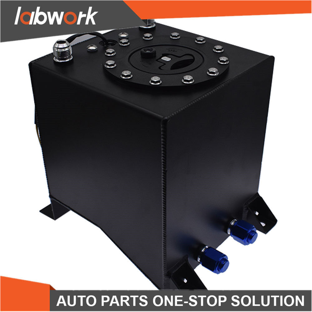 Labwork 2.5 Gallon Coated Fuel Cell Gas Tank & Level Sender Racing/dri ...