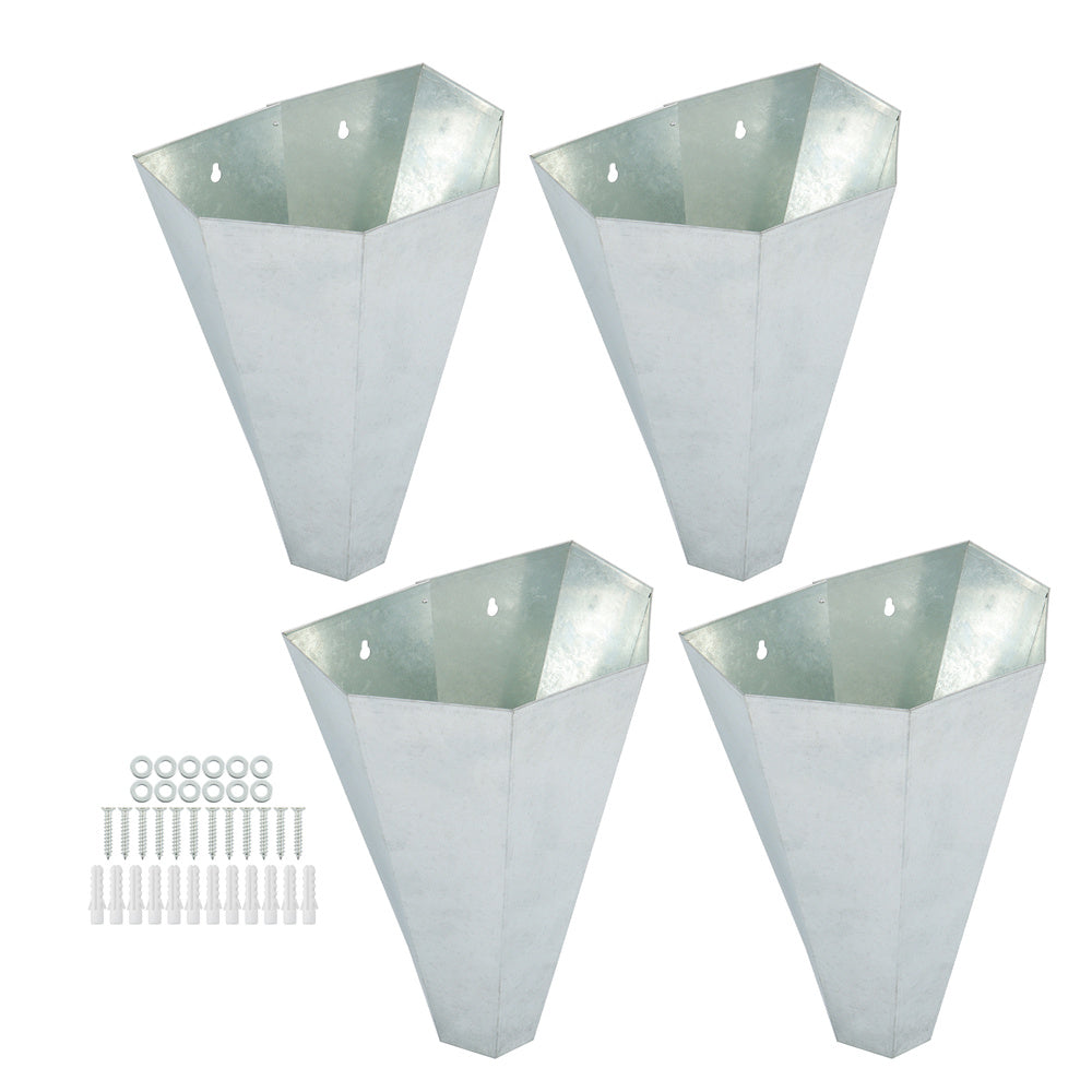 4 Pack Medium Chicken Cone Galvanized Steel Poultry Restraining Cone F ...