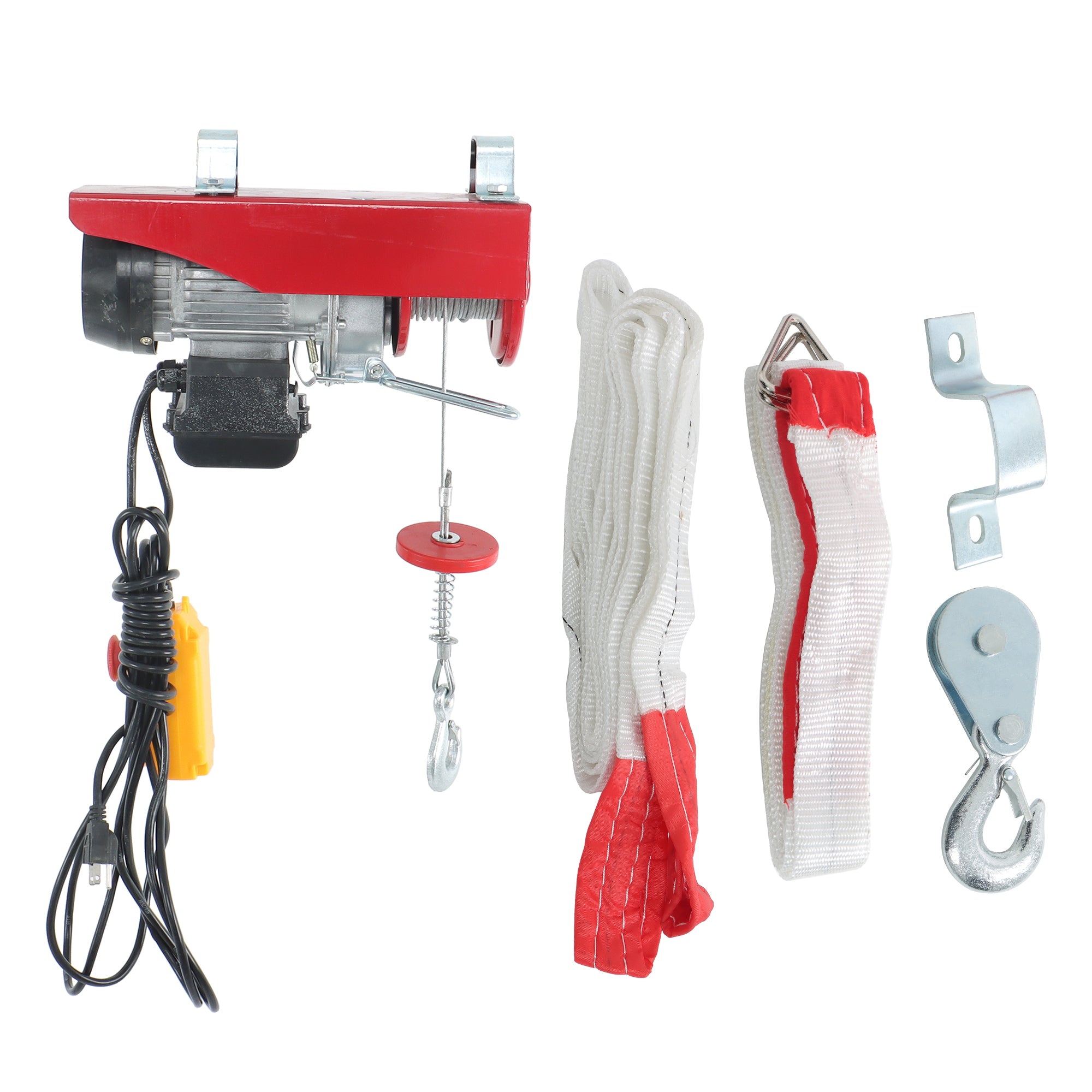 PA200 Electric Hoist 440lbs w/ 14ft Remote, 110V 510W Motor, Dual Hook ...