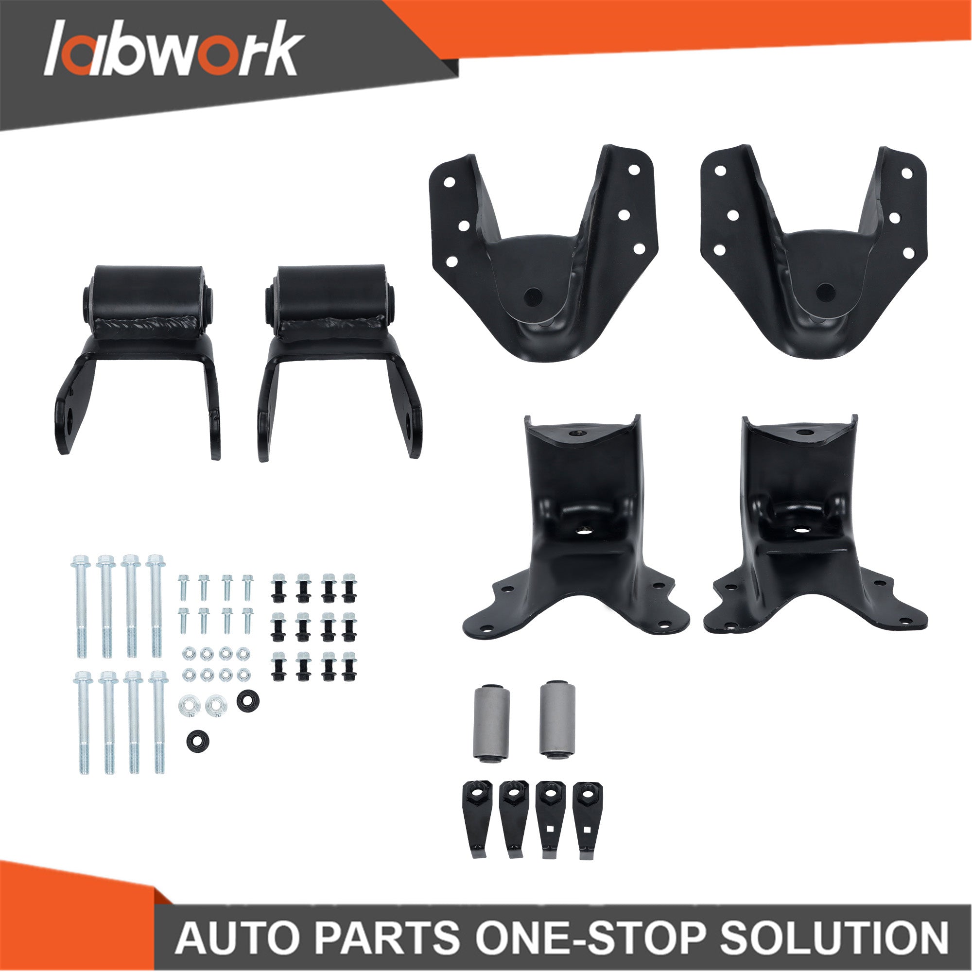 Labwork Real Leaf Spring Forward Rearward Hangers and Shackles 1999-07 ...