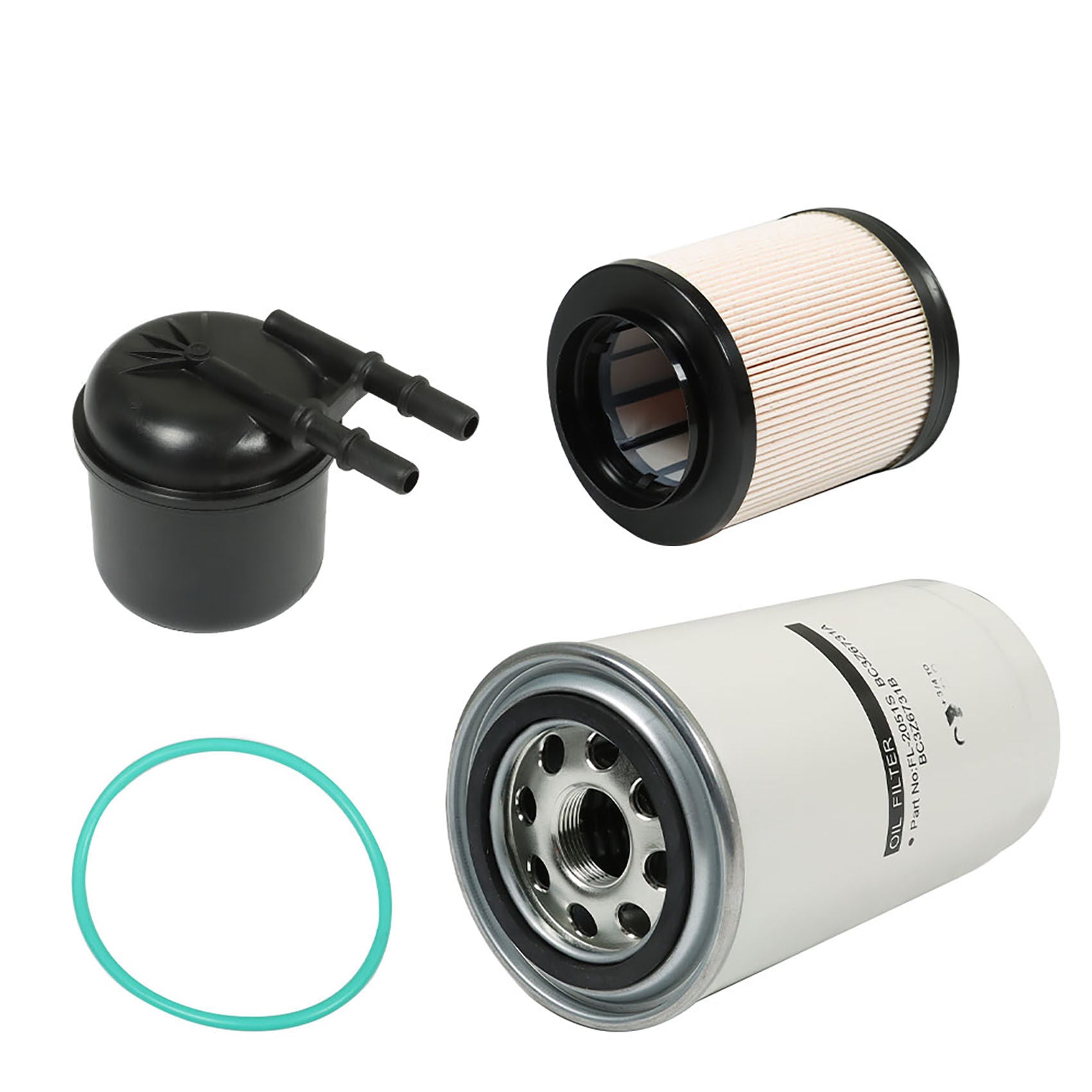 labwork Diesel Fuel & Oil Filter Kit FD4615 FL2124S Replacement for F ...