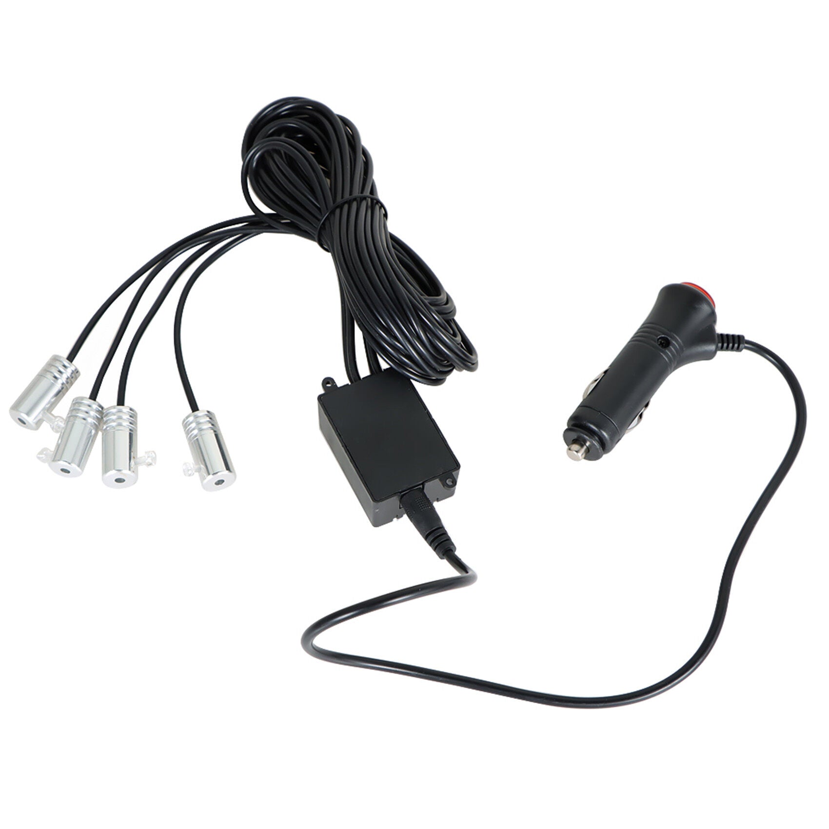 6M RGB LED Car Interior Fiber Optic Neon EL Wire Strip Atmosphere Light ...