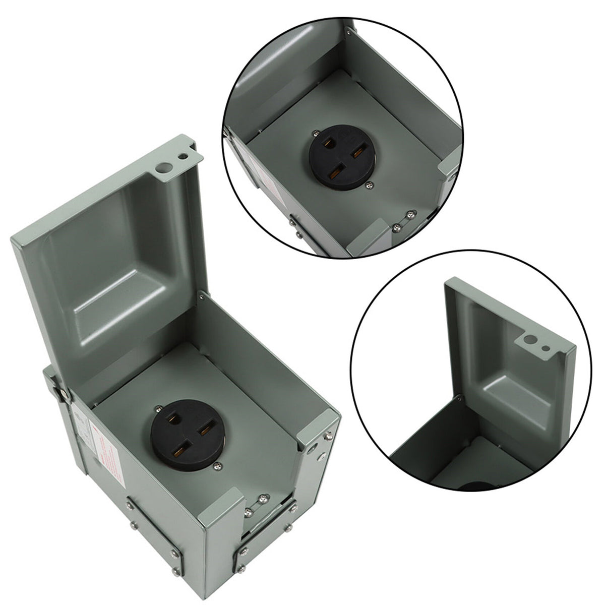 labwork 30 A 6-30R Volt Welding Power Outlet Box - Lockable Enclosed ...