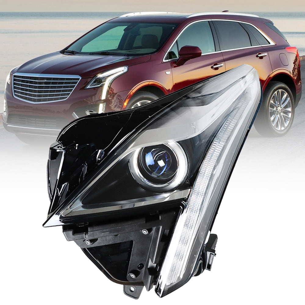 Projector Headlight Headlamp For 2017-18 Cadillac XT5 Driver Side Bla ...
