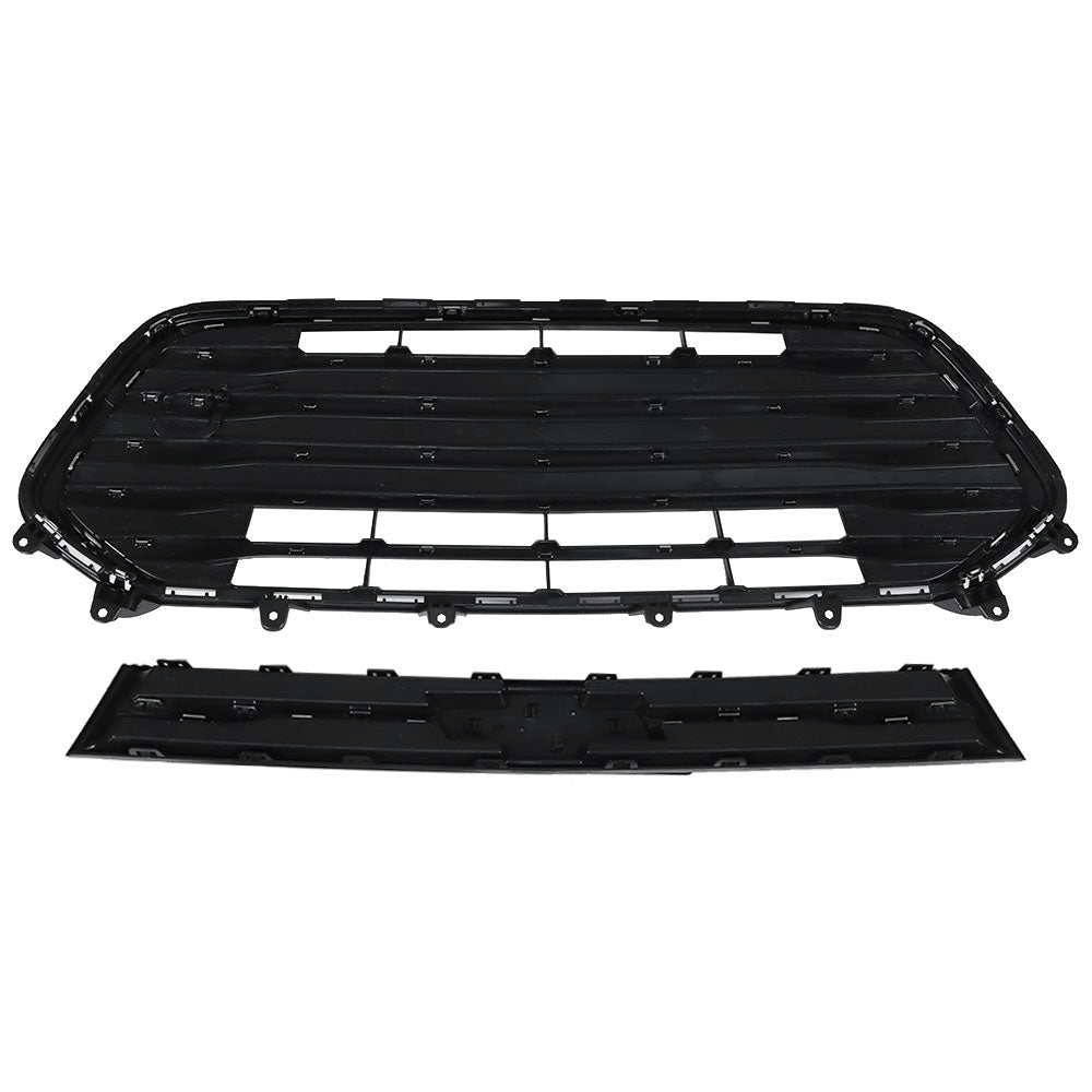 Front Bumper Upper Lower Grille For Chevrolet Trax 2017-2020 Black Pla ...