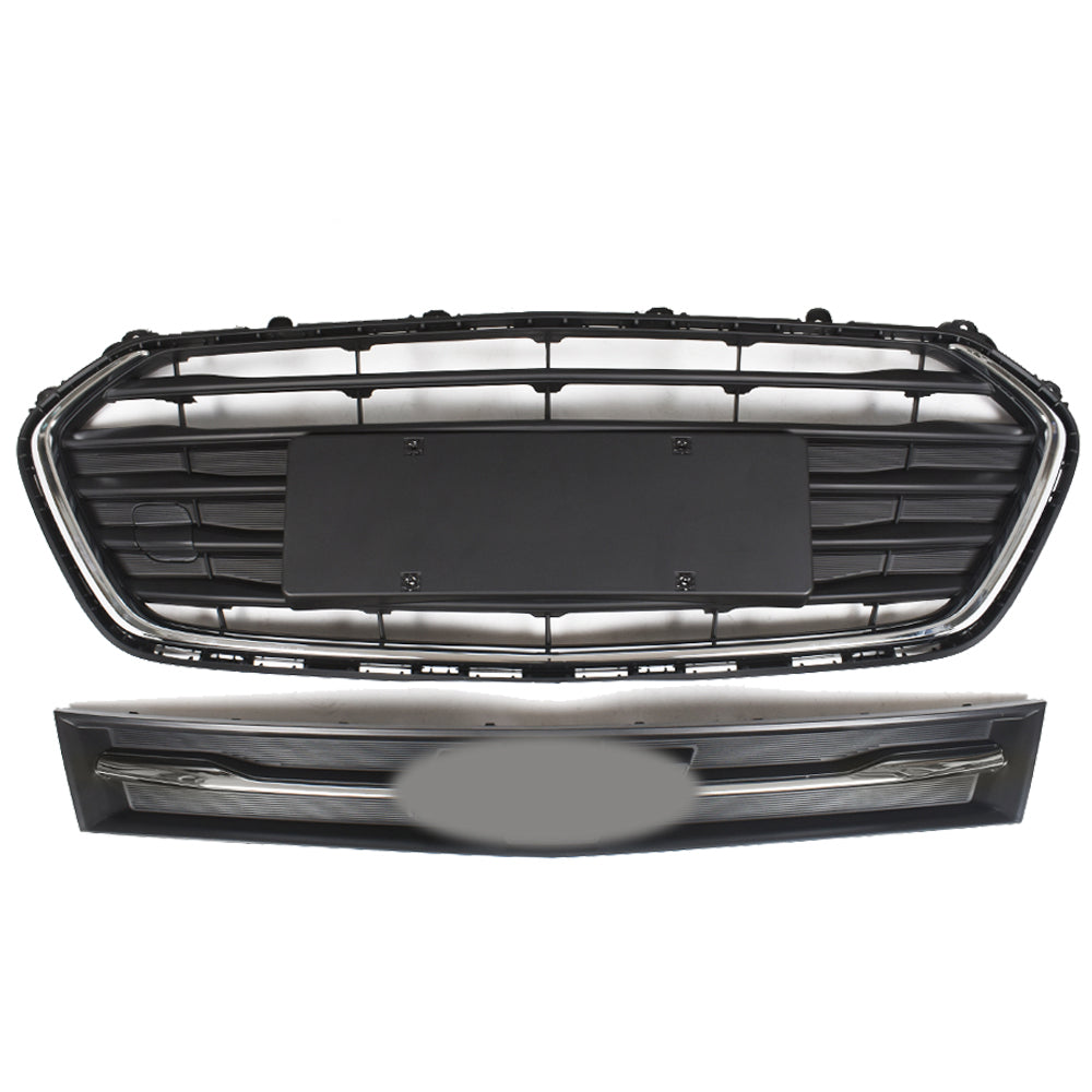 Front Upper&Lower Grille Set 2PCS For 2017-2021 Chevrolet Trax ...