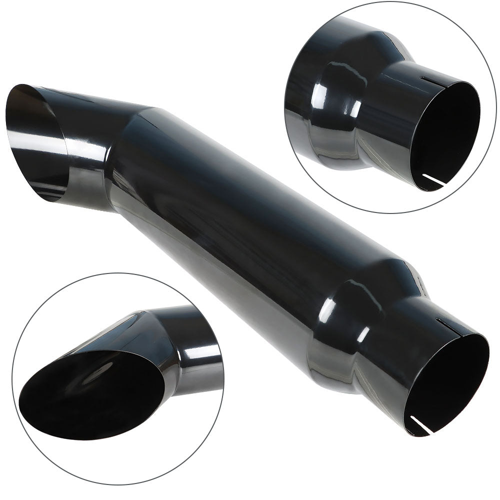 Inlet 5" Outlet 7" Long36" Black Miter Angle Cut Diesel Smoker Exhaus ...