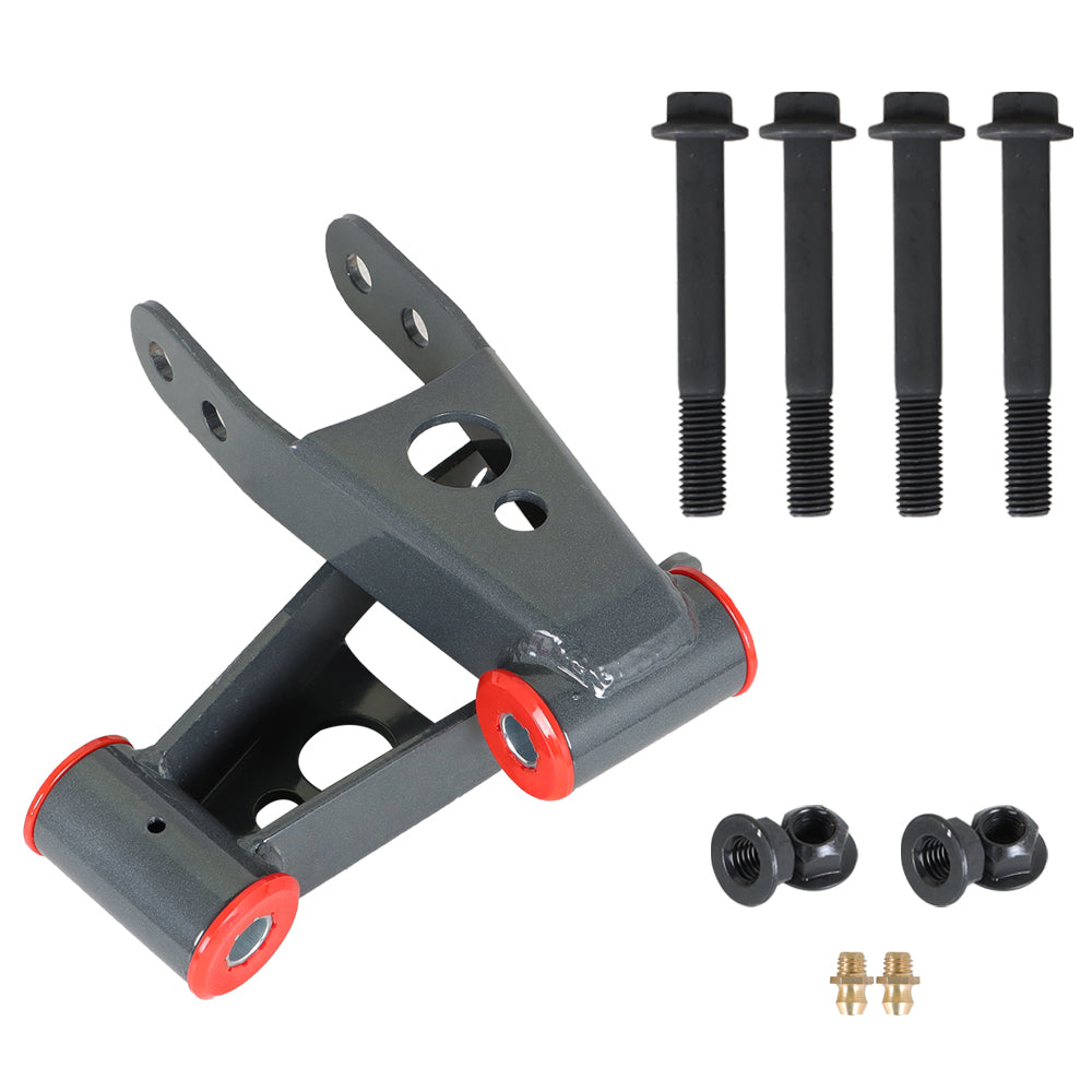 Jeep Xj Lift Kit Labwork 1-2" Rear Lift Shackle Kit - Adjustable Spring ...
