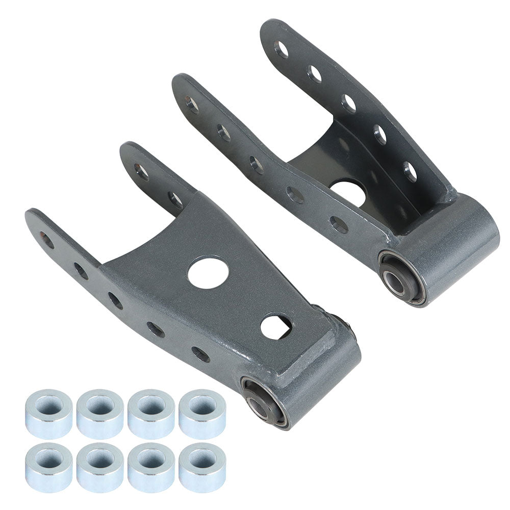 2Pc 2"-3" Rear Lowering Drop Shackles Kit For 2007/2008-2018 Silverado ...