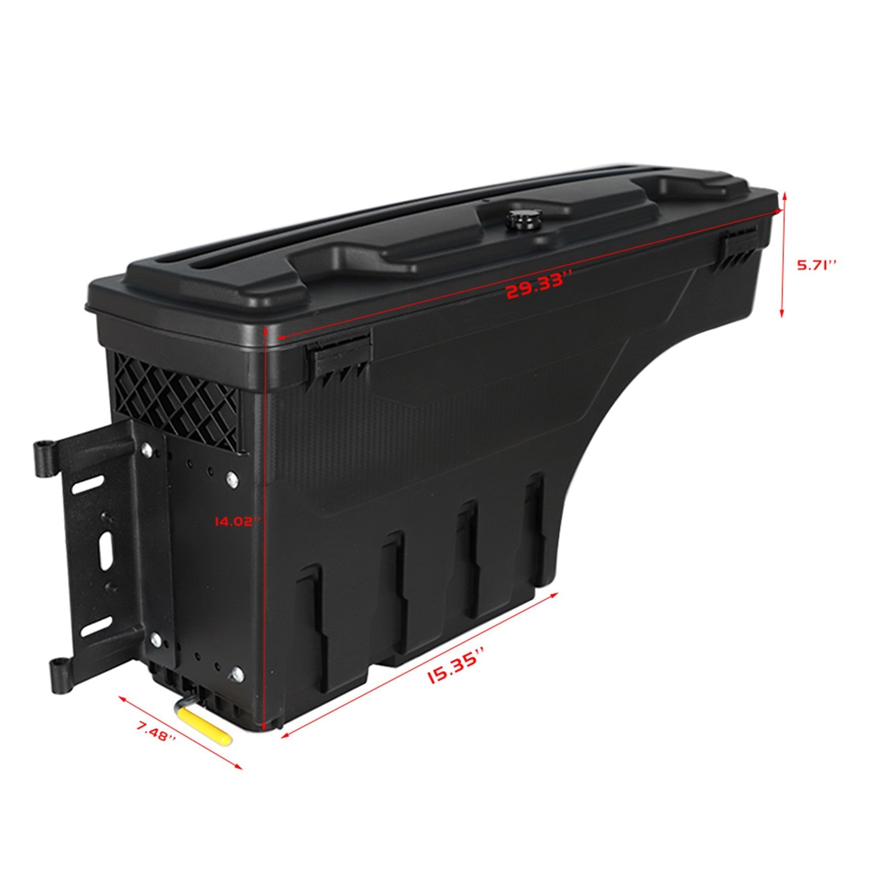 W/Lock Truck Wheel Well Storage Tool Box LEFT for 02-18 DODGE RAM 150 ...