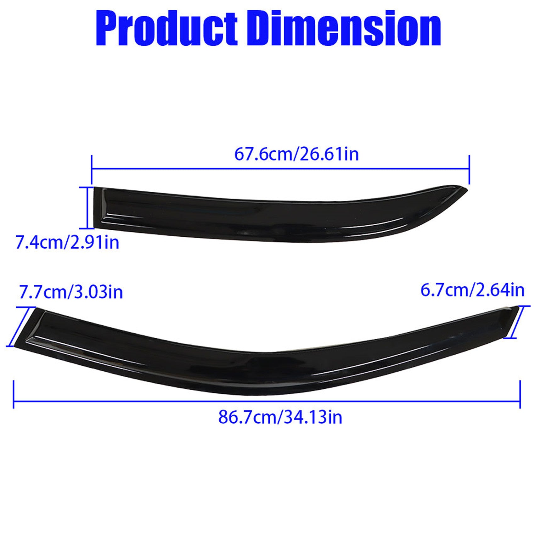 Window Visor Sun Shade/vent Wind/rain Deflector For 1998-2002 Toyota ...