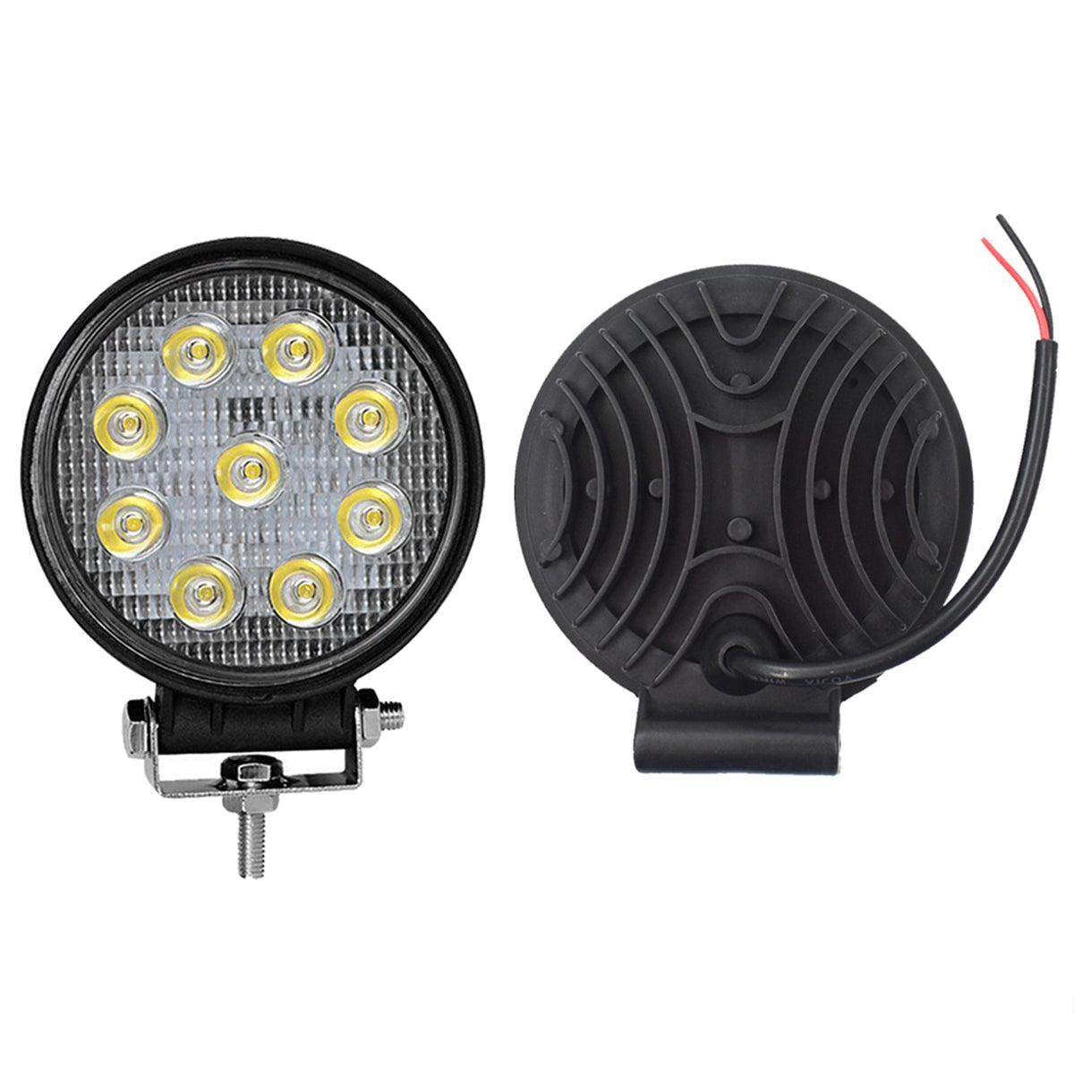 labwork 4inch 27W Round LED Work Lights Pod SPOT Beam Offroad Fog Dri ...
