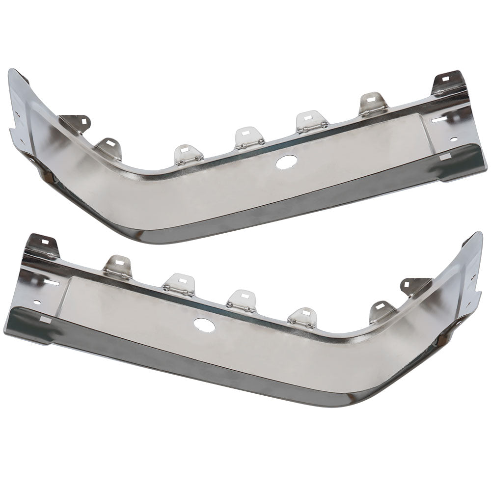labwork Pair Chrome Rear Bumper End Caps For 07-12 13 Chevy Silverado ...